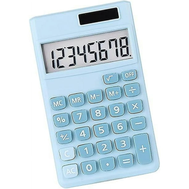 (blue) Mini Solar Computer, Basic Calculator, Simple Graphing ...