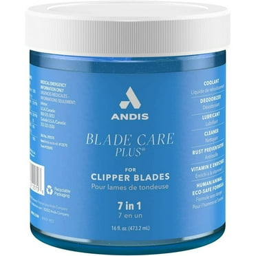 Andis Blade Care Plus Jar, Pack of 2, Clipper Cleaner, Blade Care ...