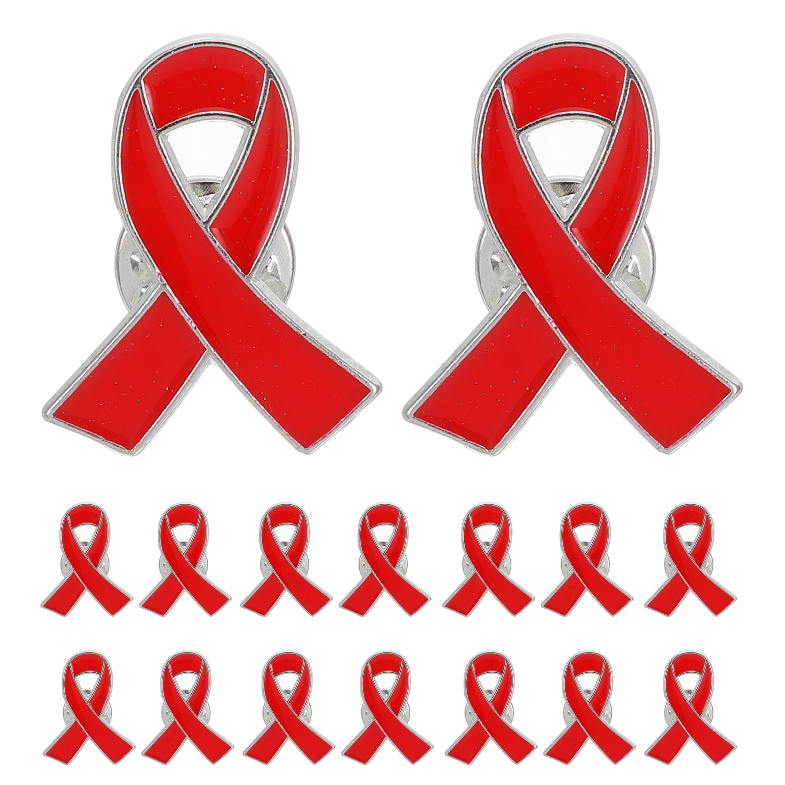 Click here for Miangastore 25pcs Red Ribbon Awareness Brooch Pins... prices