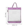 Unique Bargains Nylon Document Bag with Handle Mesh Files Tote Pouch ...