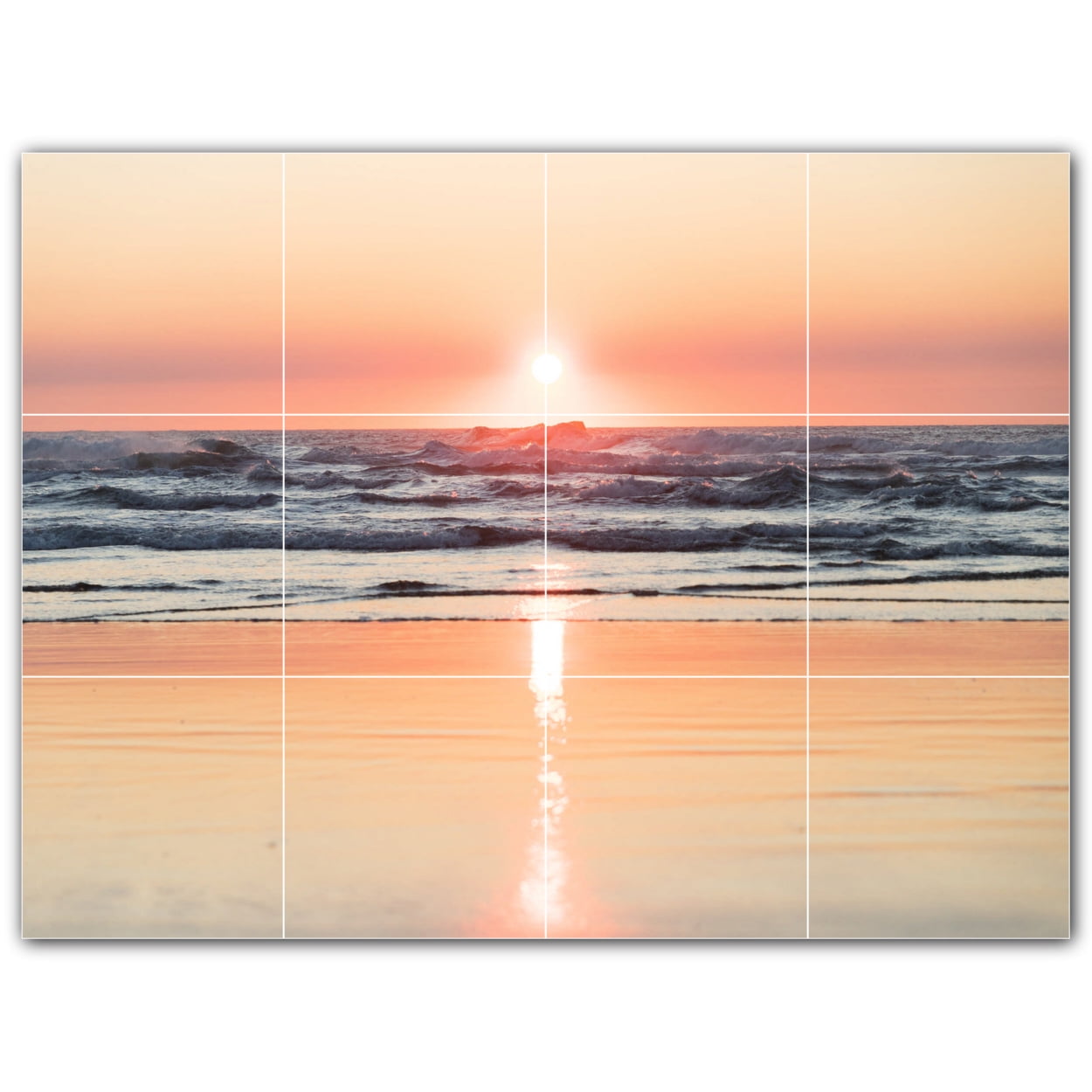 Picture-Tiles.com: Sunset Ceramic Tile Wall Mural WAL501001-43M. 24"W x ...