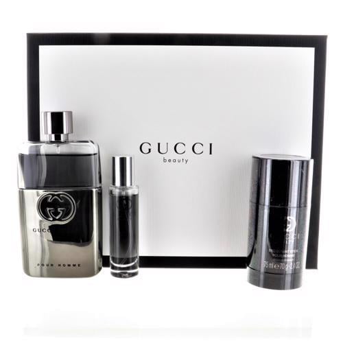 GUCCI GUILTY MEN 3 PIECE GIFT SET - 3.0 OZ EAU DE TOILETTE SPRAY by ...