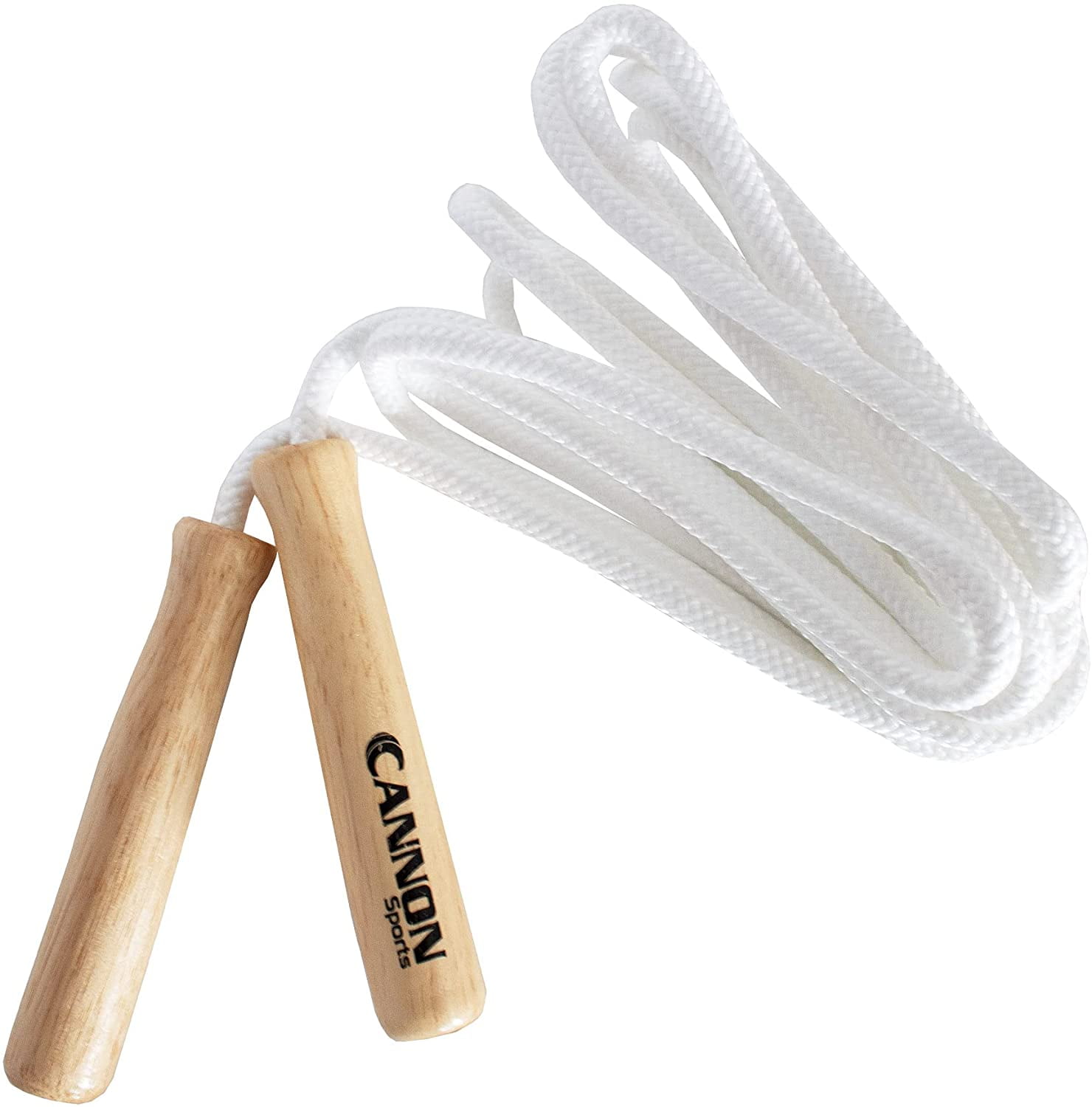 Cannon Sports Lightweight Polyester Jump Ropes with Wooden Handles, 8 ...