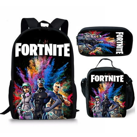 Fortnite School Bag Backpack Study 3-piece school bag backpack for teen ...