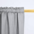 EDASCV-Kitchen Tier Curtains Grey 30 inch Length Over Sink Privacy ...