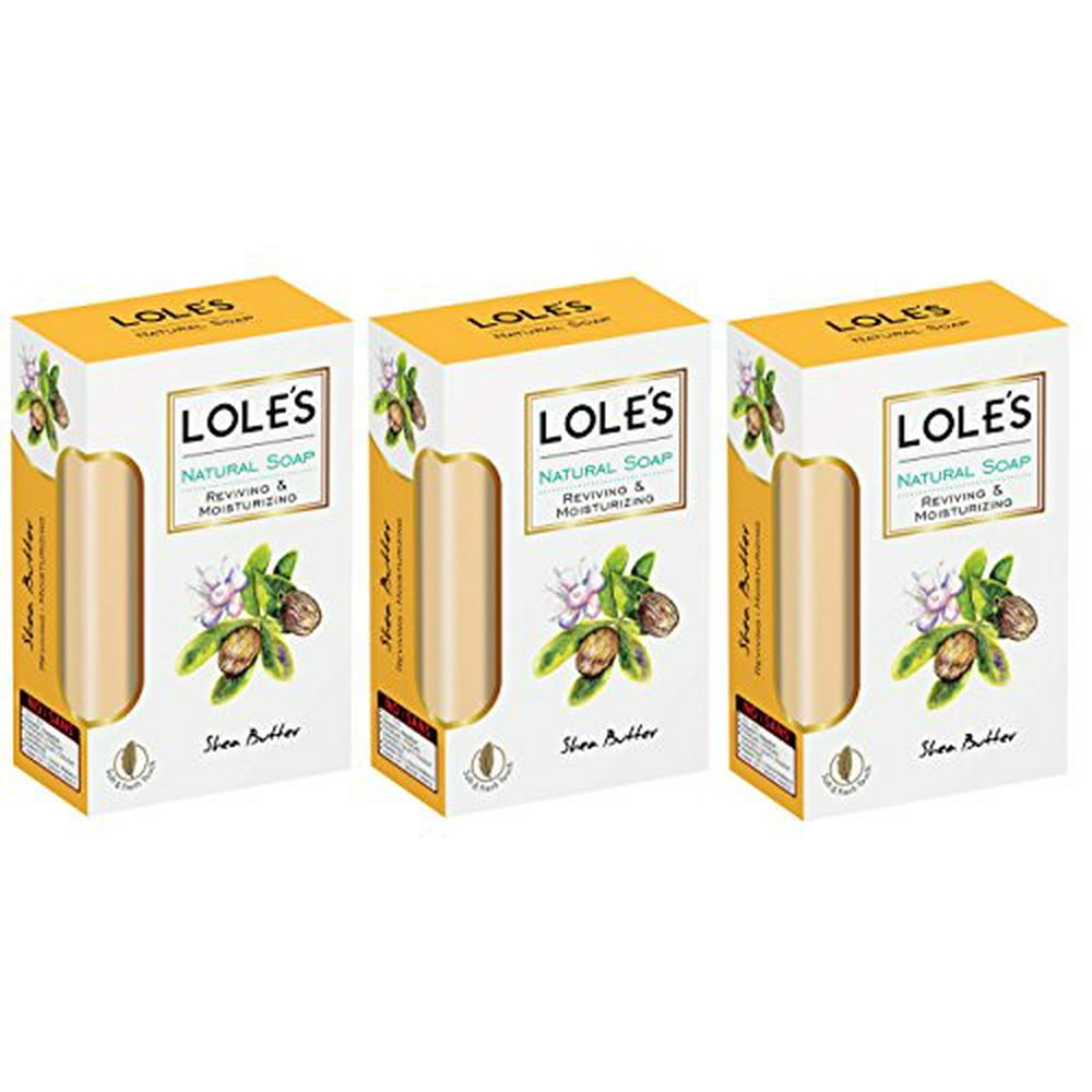 LOLE'S Luxury Pure Natural Soap, Shea Butter Beauty Soap Bar, Reviving ...