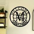 XIBUFE 2026 New Metal Monogrammed Initial Welcome Sign,Metal Letter ...
