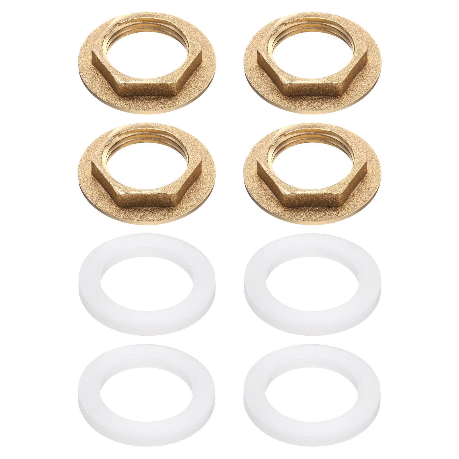 Click here for Uxcell 4 Pcs Brass Lock Nuts Pipe Fitting G1/2-14... prices