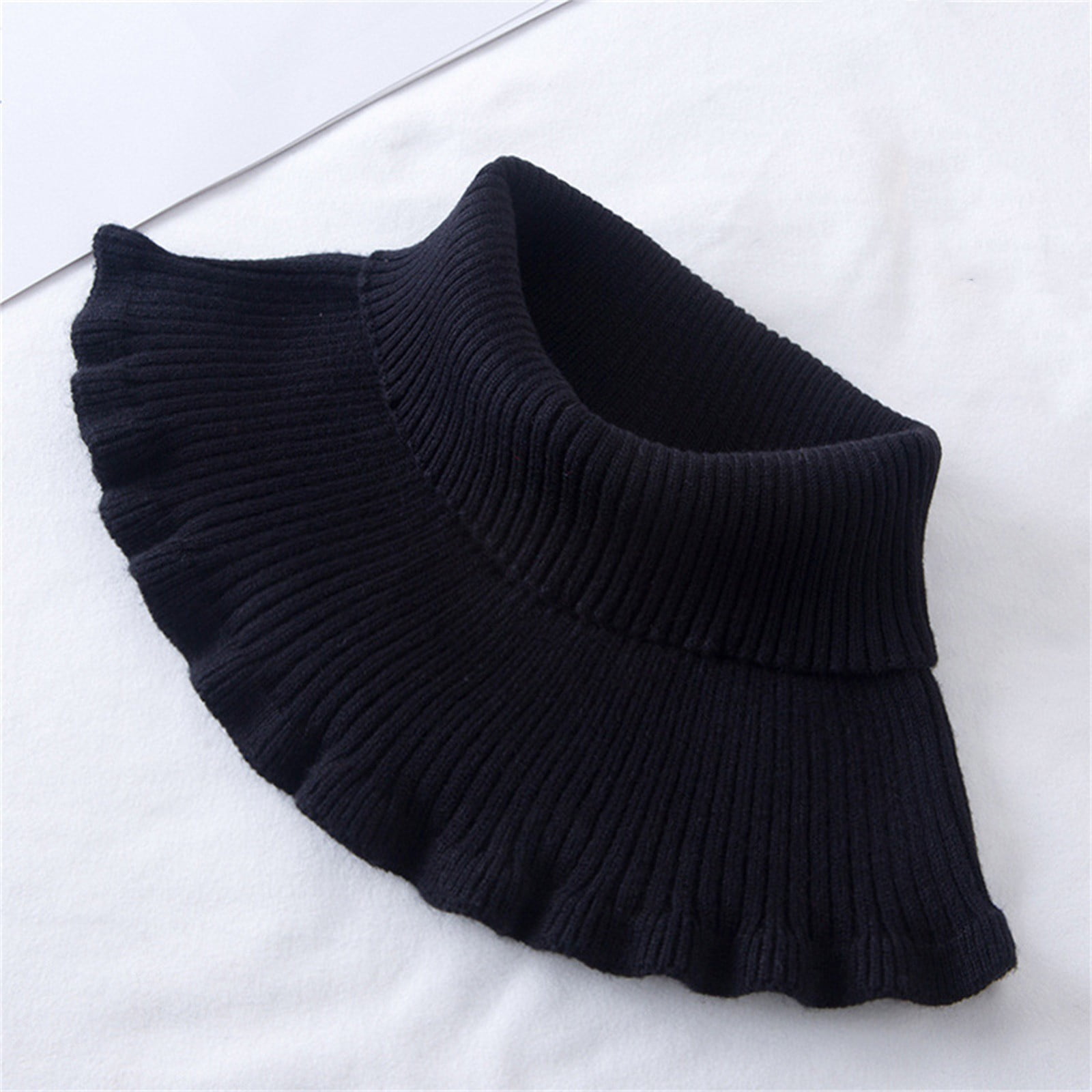 Click here for Cuekondy Black Neckerchief Womens Turtleneck Dicke... prices
