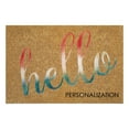 Patriotic Hello Personalized Doormat - Walmart.com