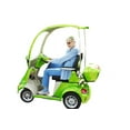 Power-Buggy Dx Electric Scooter, Green - 4 Wheels, Canopy, 25° Climb ...