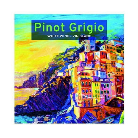 Pinot Grigio Stylized Italian Coast - Wine Label (50/Pack) - Walmart.ca