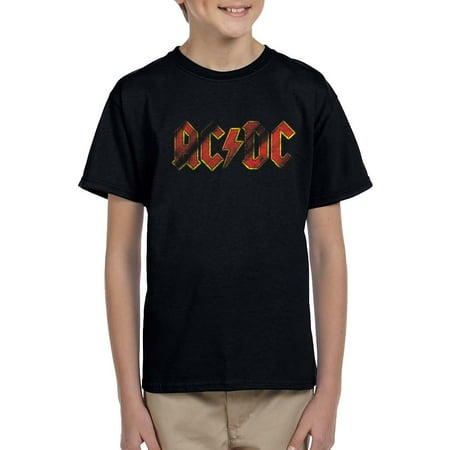Licensed AC/DC "Yellow Outlined Logo" Youth Tee | Walmart Canada