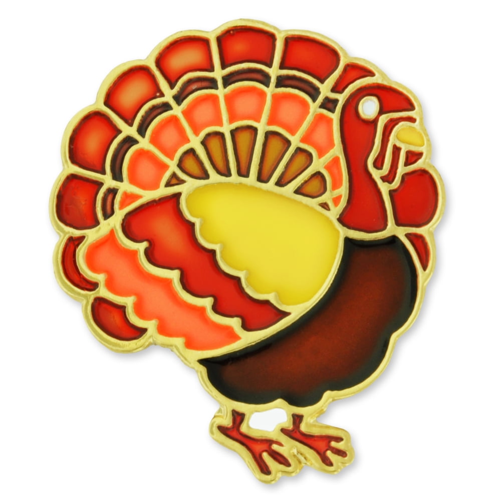 PinMart - PinMart's Thanksgiving Turkey Fall Enamel Lapel Pin - Walmart ...