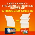 Bounce WrinkleGuard Mega Dryer Sheets, Long Lasting Outdoor Fresh Scent ...