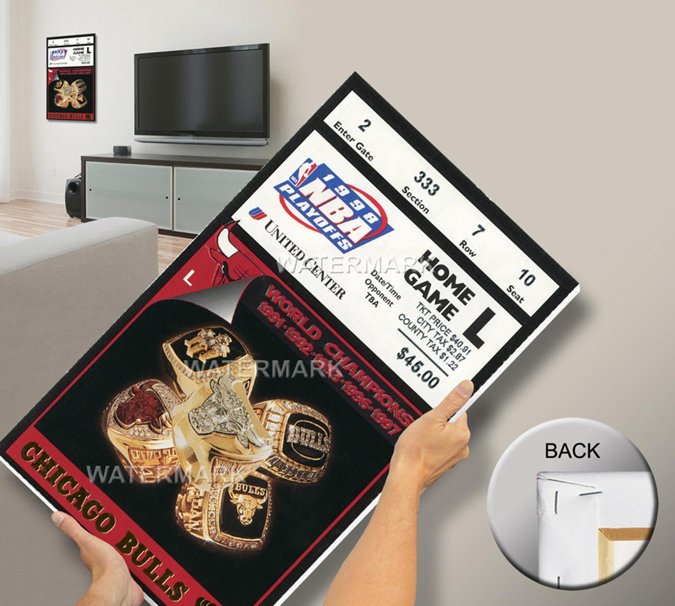 1998 NBA Finals Mega Ticket - Chicago Bulls Champions Chicago Bulls ...