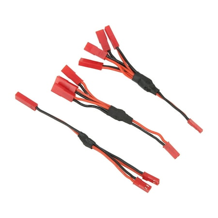 JST Plug Splitter, Red Soft Scratch Proof JST Y Parallel Harness For RC ...