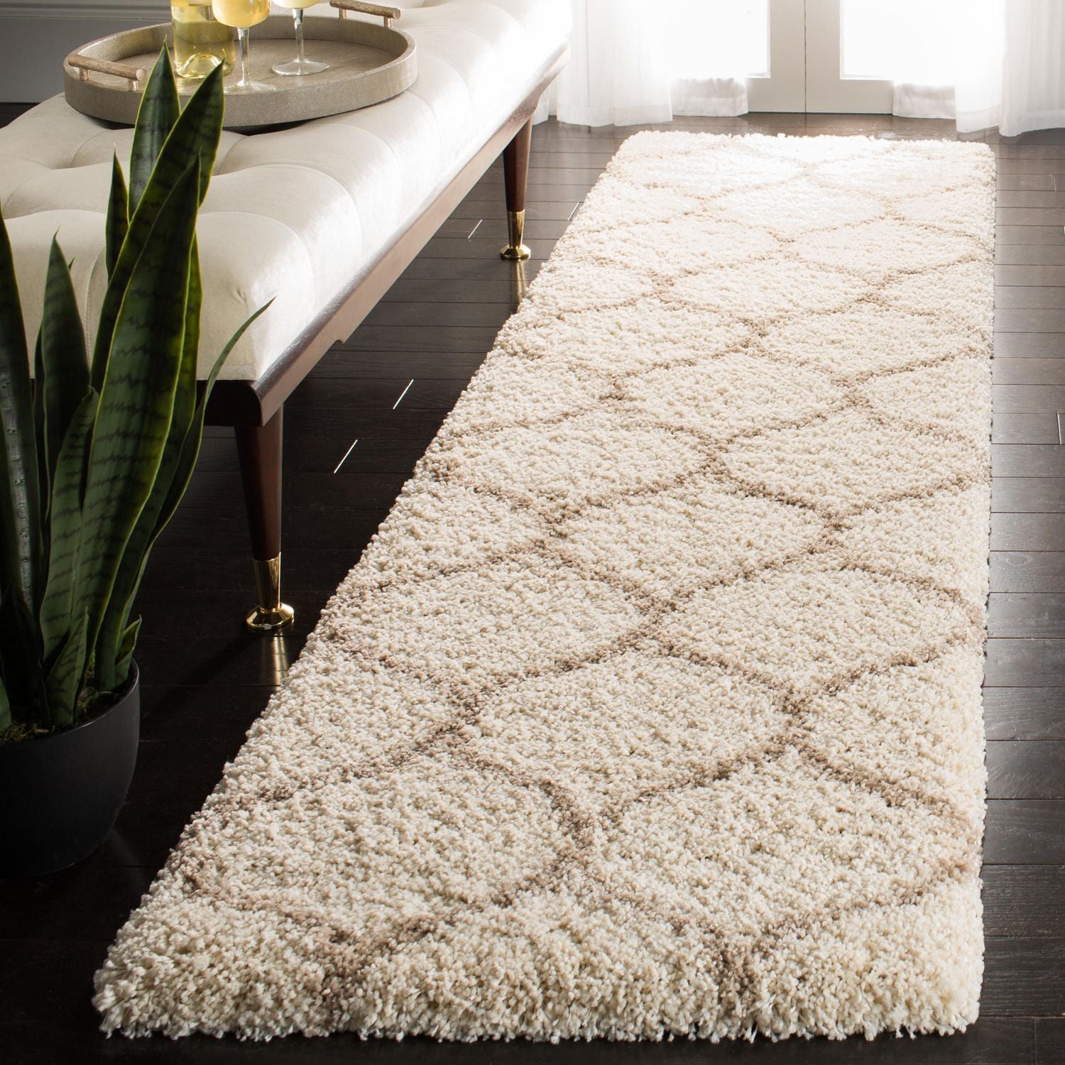 Click here for Safavieh Hudson Arline Geometric Shag Area Rug 23... prices