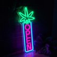 Green Leaf Neon Sign Dimmable Open Neon Lights for Wall Decor LED Neon ...