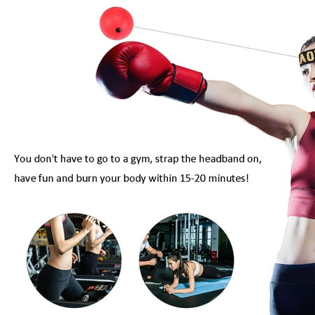 Hand Eye Training Set Head-Mounted 20g practical Boxing Reflex Ball ...