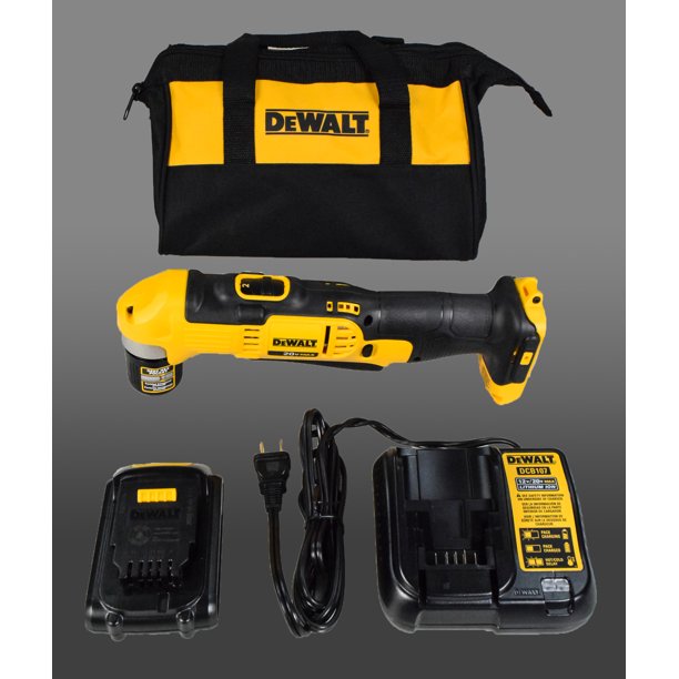 Dewalt DCD740C1 20-Volt MAX Lithium-Ion Compact Right Angle Drill Kit ...