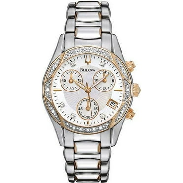 Bulova Women's Dress Two Tone Stainless Steel Watch 98M105 - Walmart.com