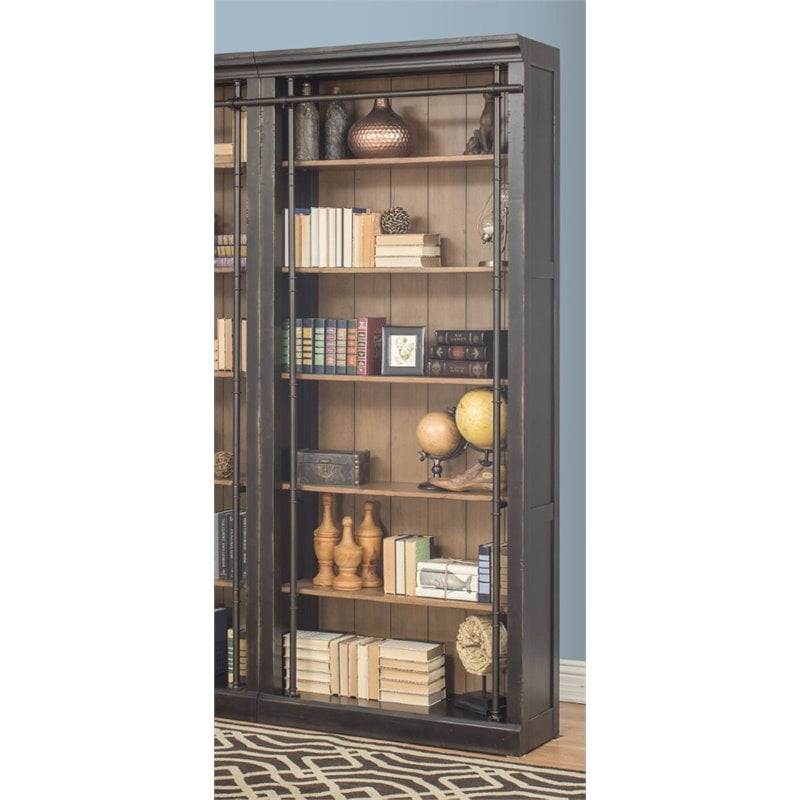 Beaumont Lane Bookcase in Aged Ebony - Walmart.com