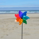 In the Breeze 2864 — Rainbow Poly Petal Pinwheel Spinners (8 PC ...