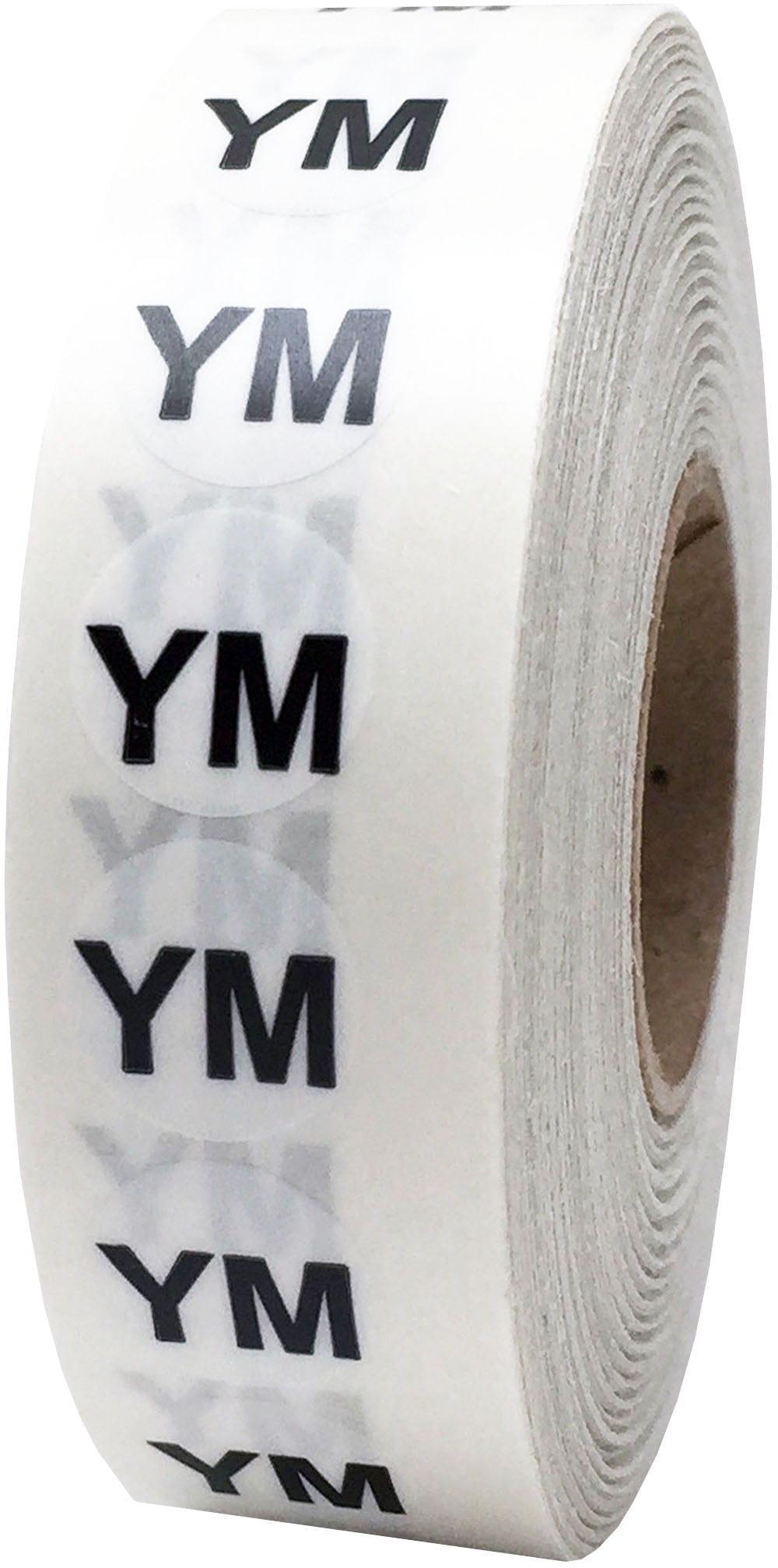 YM Clear Clothing Size Strip Stickers, 3/4 x 4 Inches in Size, 200 ...