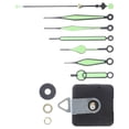 1Set DIY Clock Parts Kit with Glow in The Dark Hands and Mute Wall ...