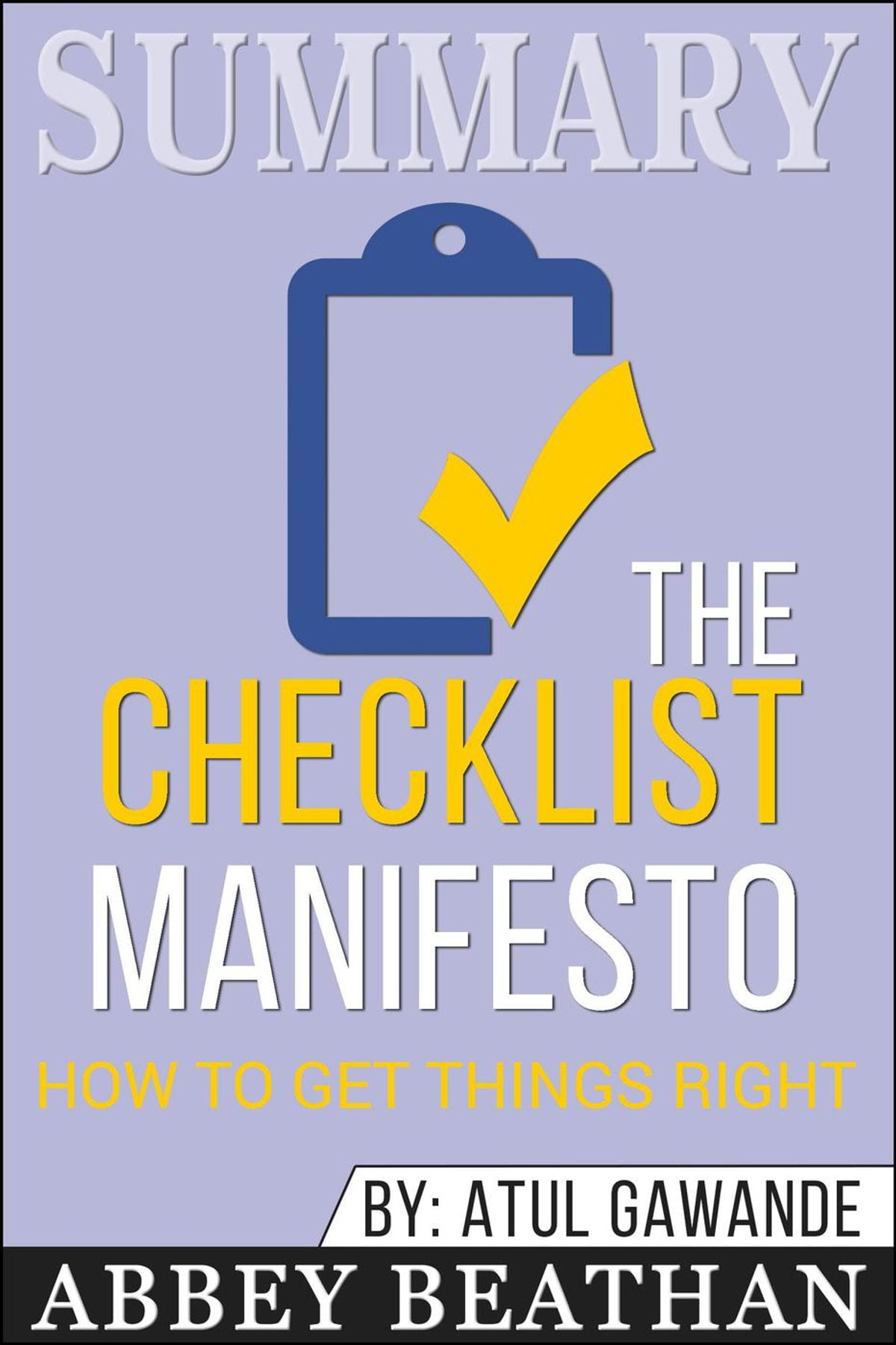 Checklist manifesto chapter summary - bitcoinBos