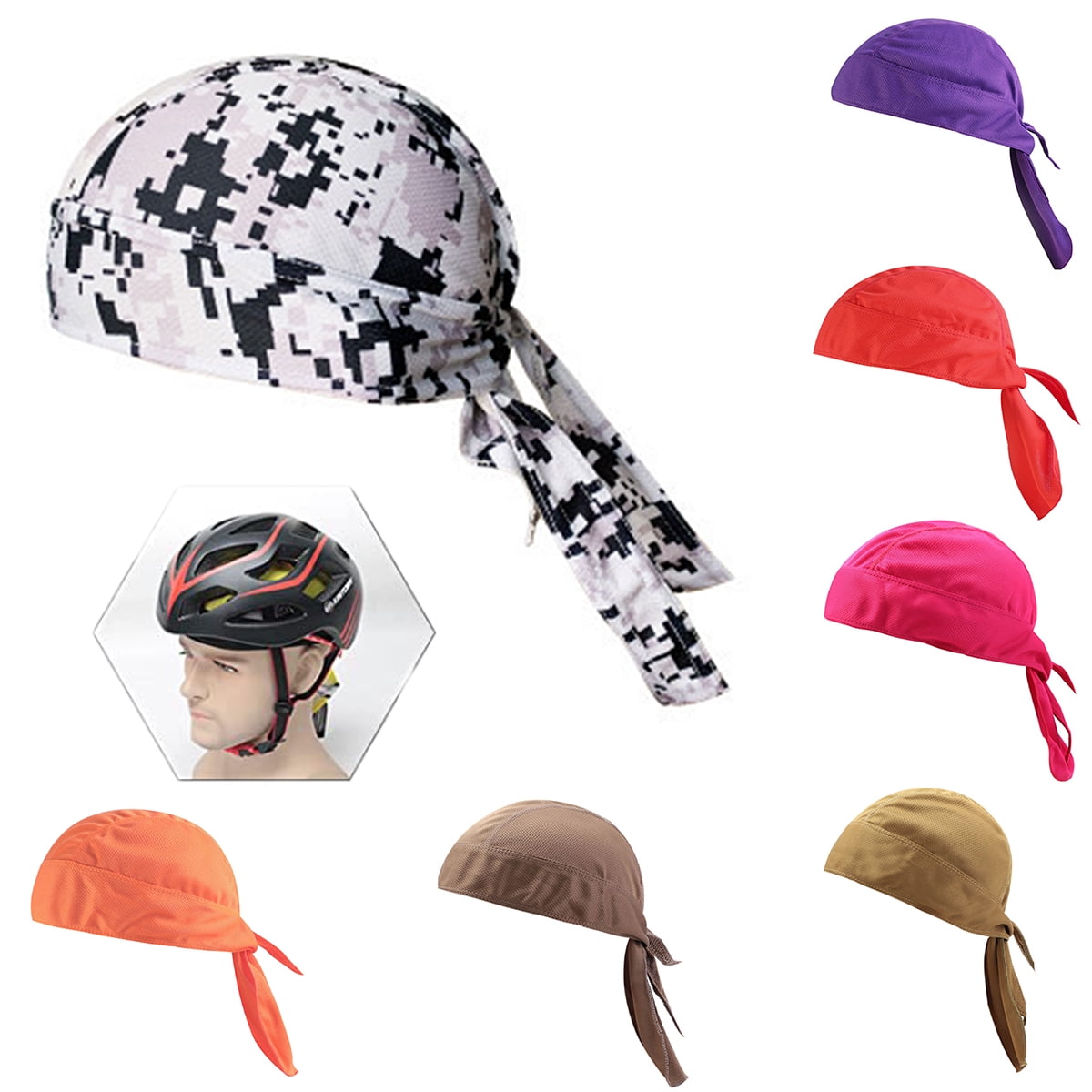 Visland Sweat Wicking Breathable Beanie Cap Helmet Liner Skull Cap ...