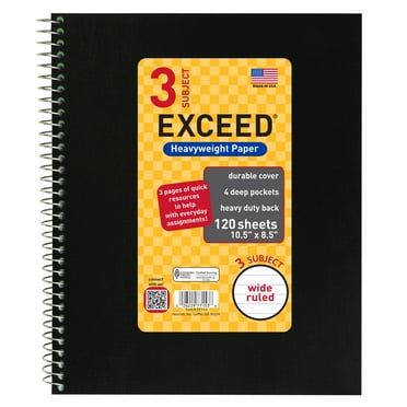 BAZIC Spiral Fat Book Notebook 4"x5.5", 180 Sheets, Assorted Color, 4 ...