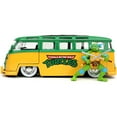 "TMNT Model Die-cast 1962 Volkswagen Bus with 2.75"" Leonardo Figure ...