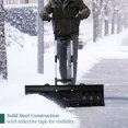Best Choice Products 36in Hand Snow Pusher w/ 2 Wheels, Adjustable ...