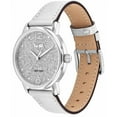 Coach Grand 14504433 Silver Logo Dial Leather Strap 36MM Womens Watch ...