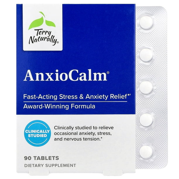 Suplemento Terry Naturally AnxioCalm 90 tabletas (20 mg/tableta ...