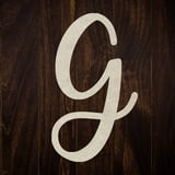 MDF Wood Letter D Craft, Paintable 14'' Tall Paintable, DIY Cailyn ...