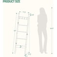 Blanket Ladder for Living Room, Decorative Quilt Rack with 4 Removable ...