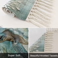 Bedroom Rug Carpet 3'x 5', Sea Turtle Coastal Washable Floor Carpet ...
