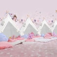 Wisairt Kids Play Tent, Washable Foldable Teepee Tent, Outdoor Indoor ...