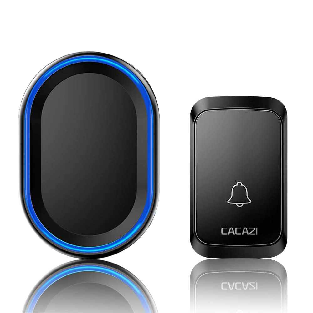 Wireless Doorbell, Waterproof Door Bell with 58 Melodies and Led Flash ...