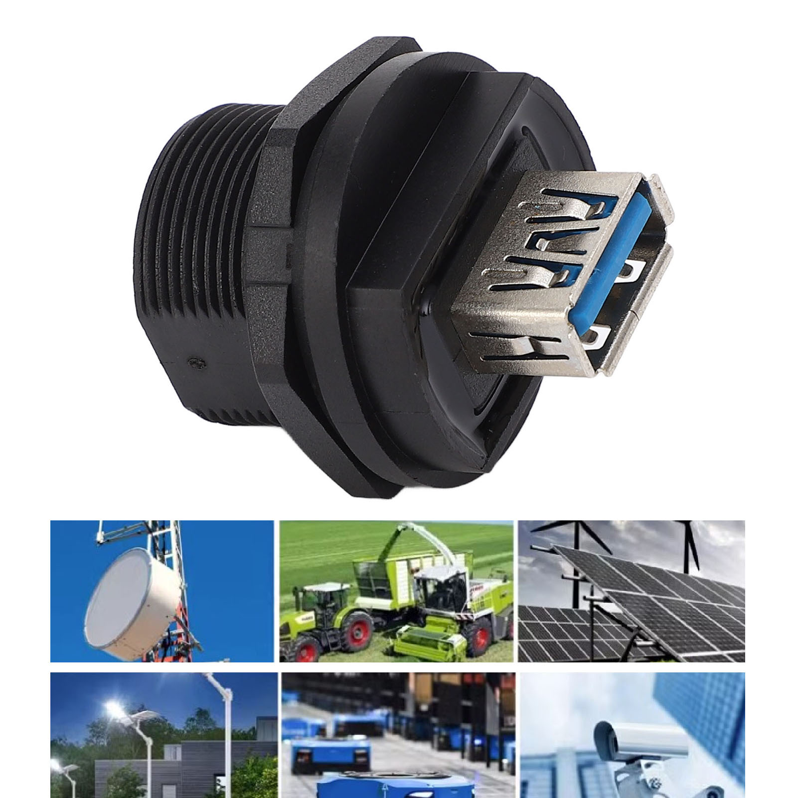 Socke USB 3.0, De Conexión Robusto de la Vivienda PBT Retardante ...