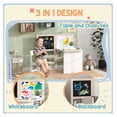 Kids 3 in 1 Art Table and Chair with Storage Shelves, Foldable ...