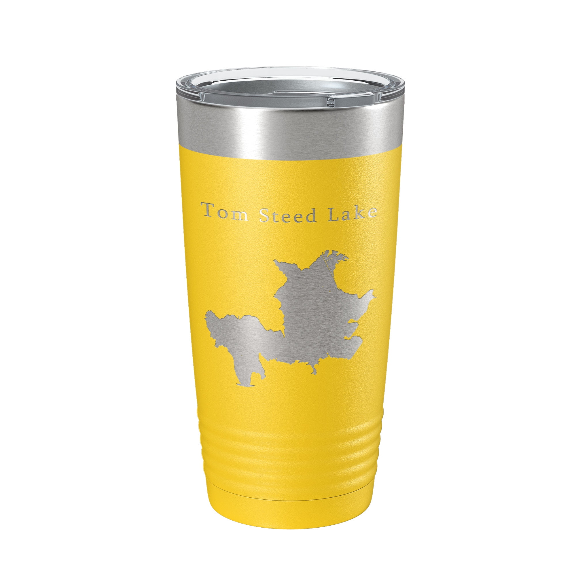 Tom Steed Lake Map Tumbler Travel Mug Insulated Laser Engraved Coffee ...