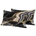Abstract Flowing Marble Fluid Art Waterproof Throw Pillow Covers Set of ...