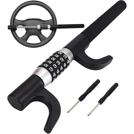 Steering wheel claw with combination lock, steering wheel lock, parking ...