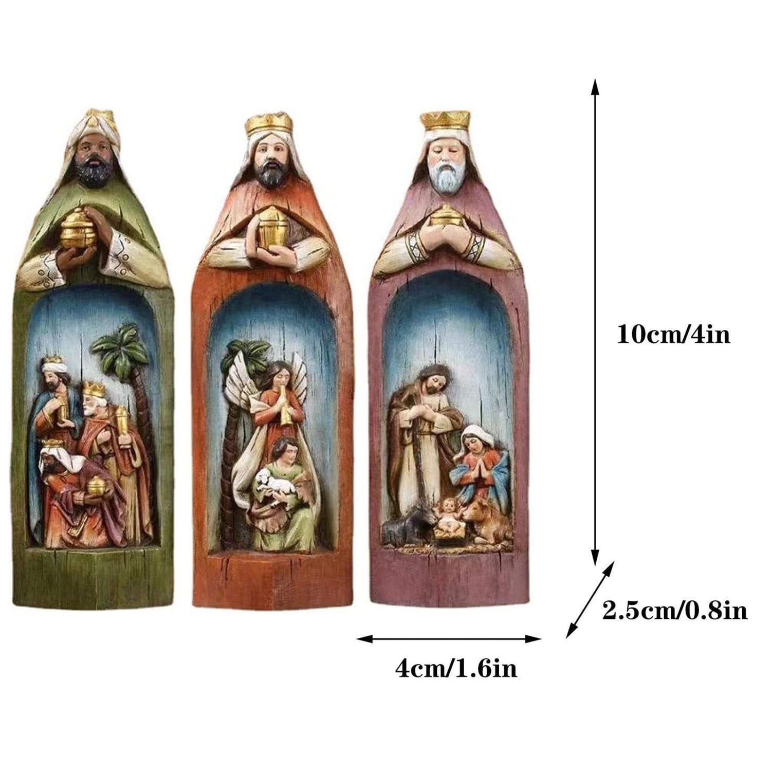 Manger Scene And Three Kings