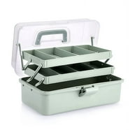 EZOWare 3 Tier Layer Storage Box with 6 Compartments, Lidded Plastic ...
