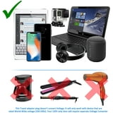 Full European Travel Adapter Set by OREI - Dual Input American to ...